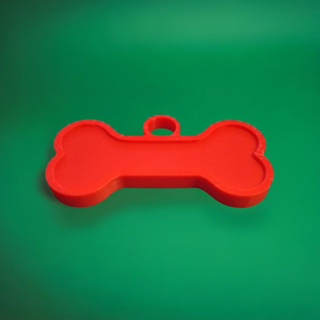 Custom Dog Bone Name Tag | Personalized Pet ID Tag | 3D Printed Dog ...