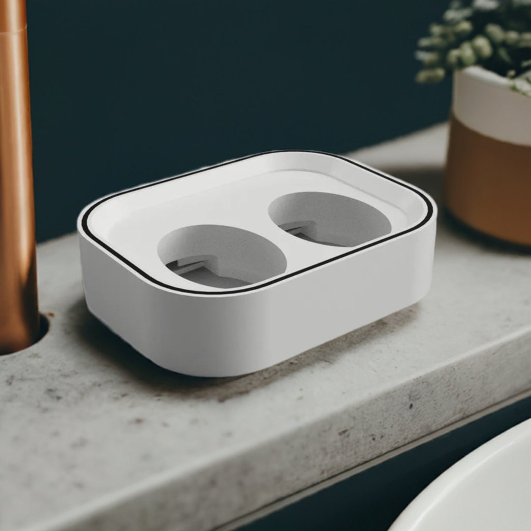 Dual Toothbrush Charger Holder for Oral-b Convenient Bathroom Organizer ...