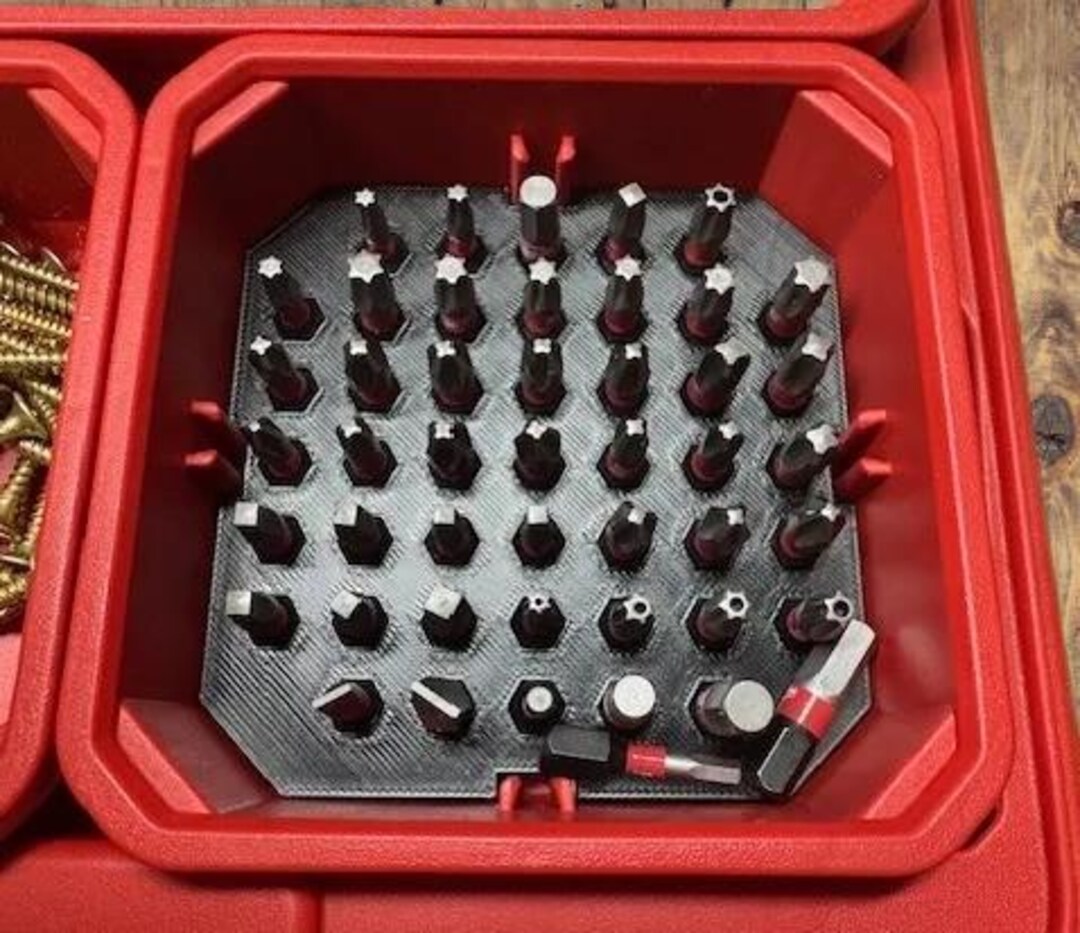 Milwaukee Packout Bit Holder | Low Profile Bit Organizer | Tool Bit ...