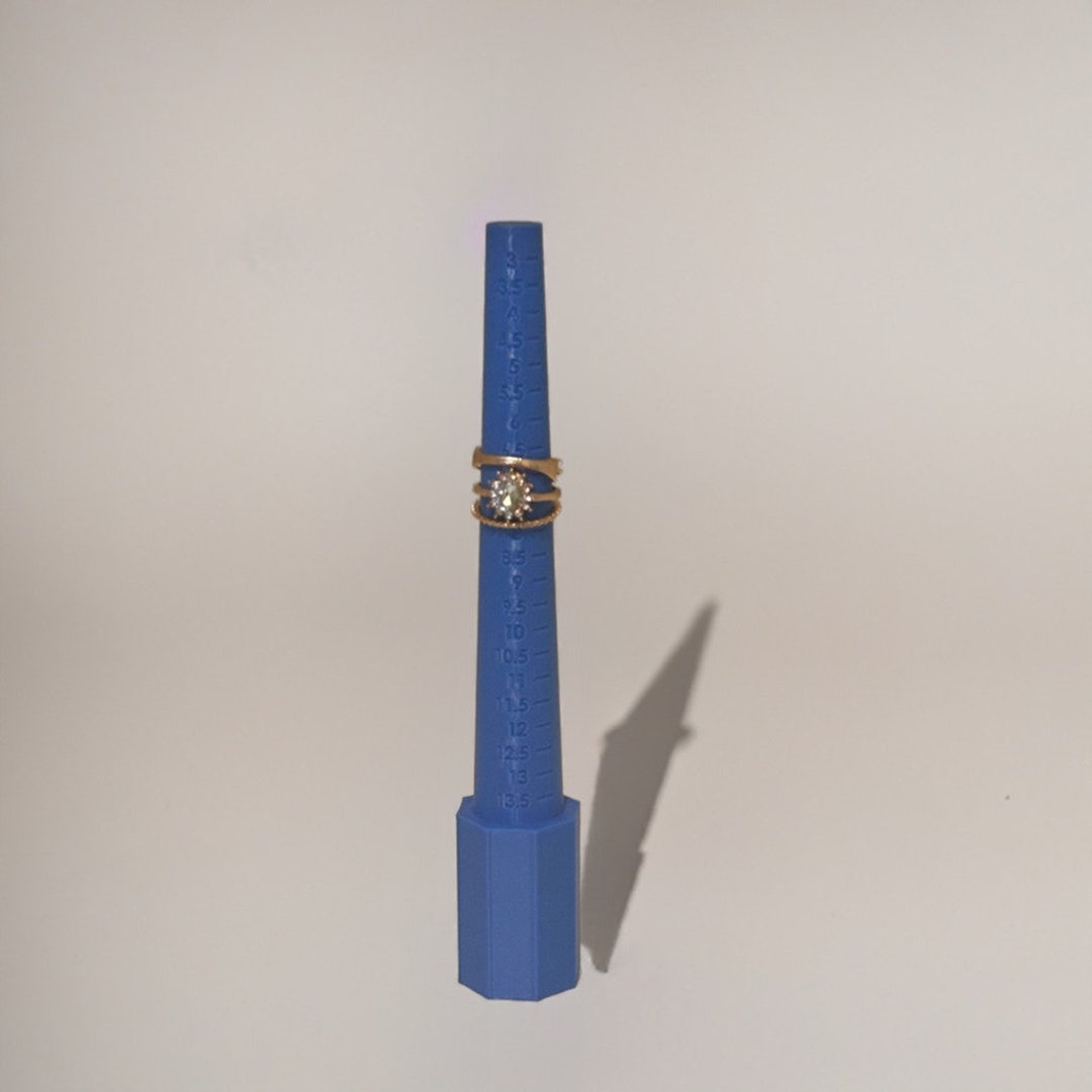 Blue Ring Sizer | Accurate Finger Measurement Tool | Jewelry Making ...