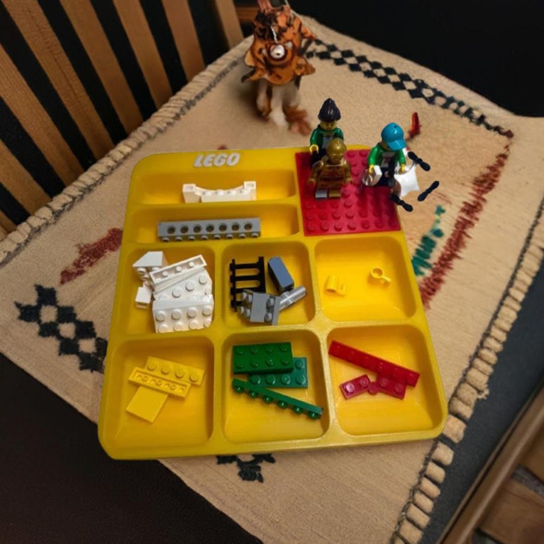 Building Block Sorting Tray 3 Size Organizer System Small Parts Storage ...