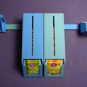 Tea Bag Dispenser | Wall Mounted Kitchen Storage Organizer | Modern ...