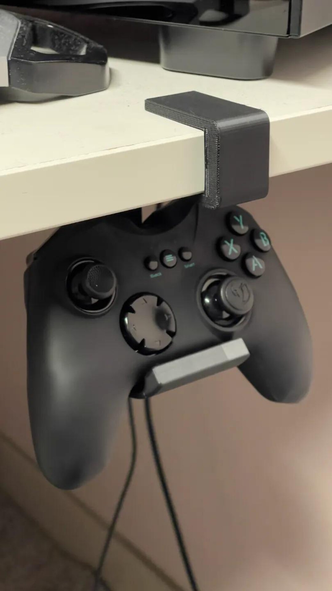 Under Desk Controller Holder | Gaming Headphone Stand | Desk Clip ...