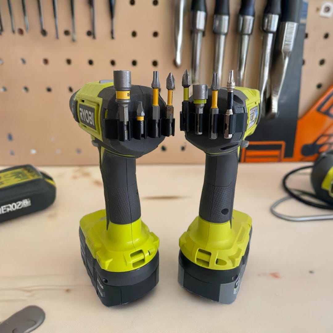 Ryobi Drill Bit Holder | Impact Driver Bit Organizer | Tool Storage ...