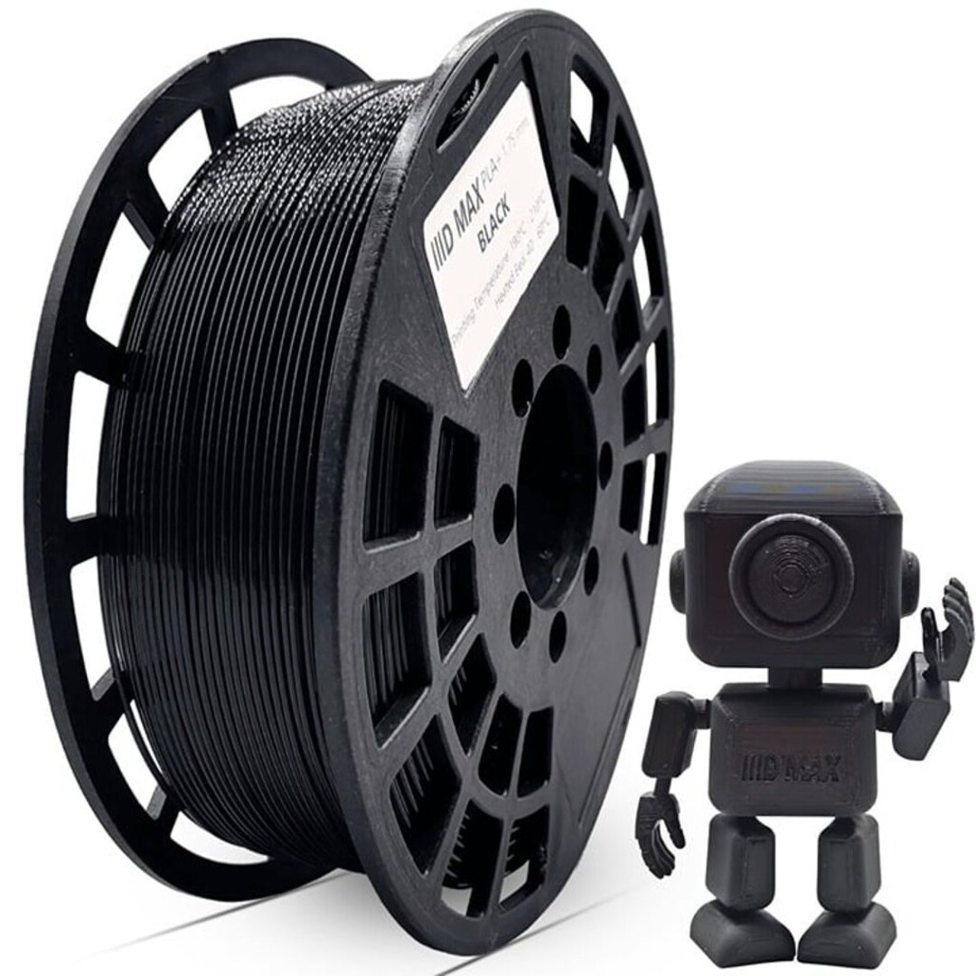 Black IIID MAX PLA Plus Filament High-quality, Durable 3D Printer ...
