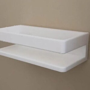 Modern Floating Shower Shelf Sleek, Minimalist Bathroom Storage for a ...