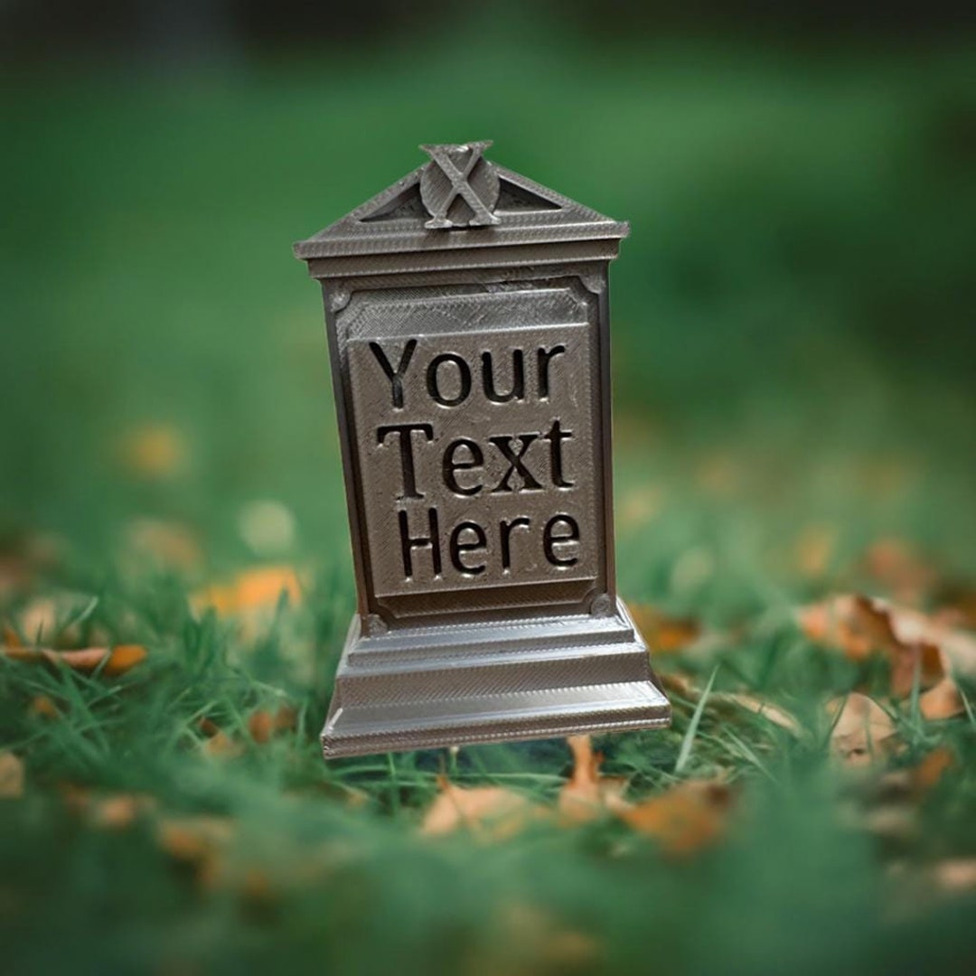 Personalized Fantasy Tombstone Prop - Custom Medieval Graveyard Decor ...