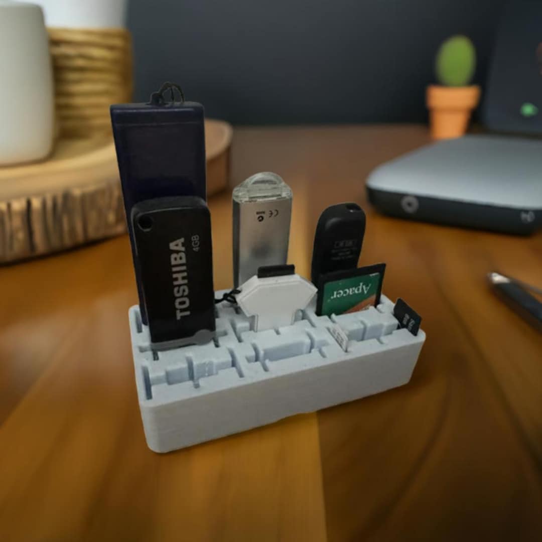 Gridfinity Media Organizer: USB, SD & Microsd Card Storage - Etsy