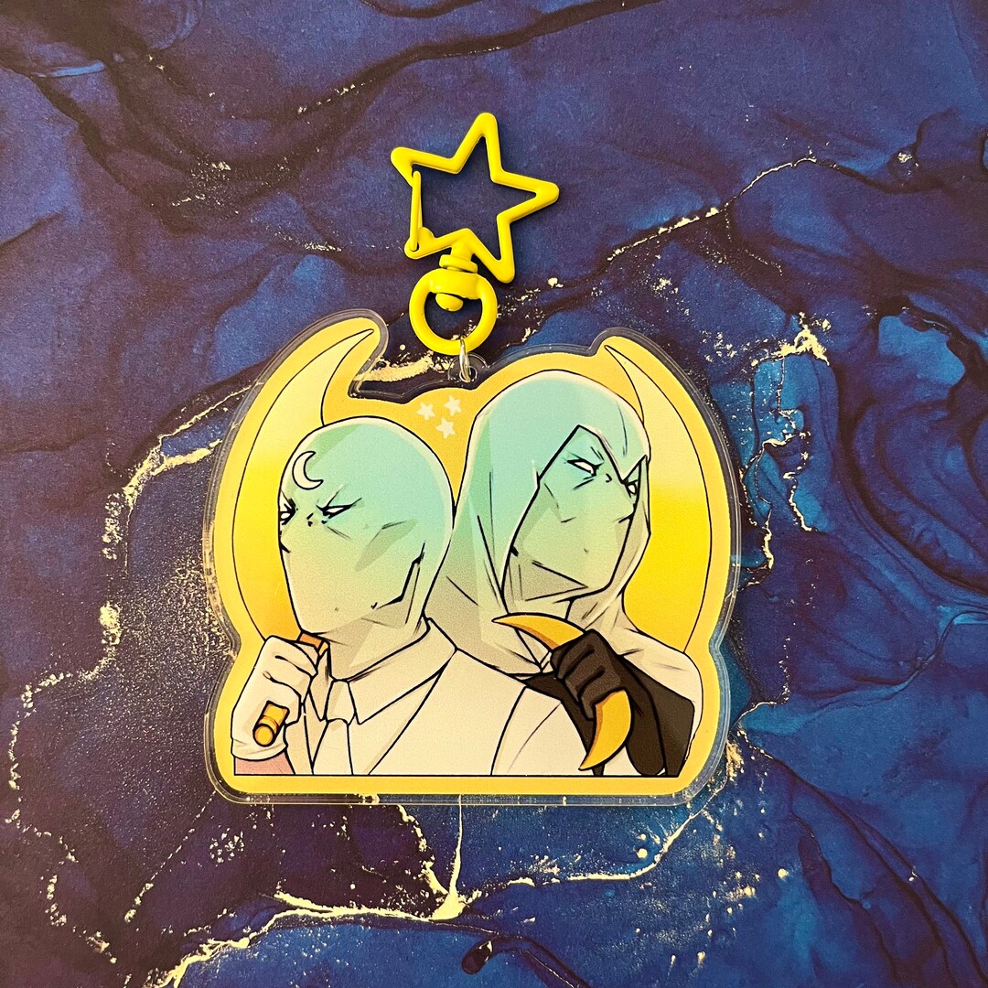 Comic Moon Knight Keyring - Etsy