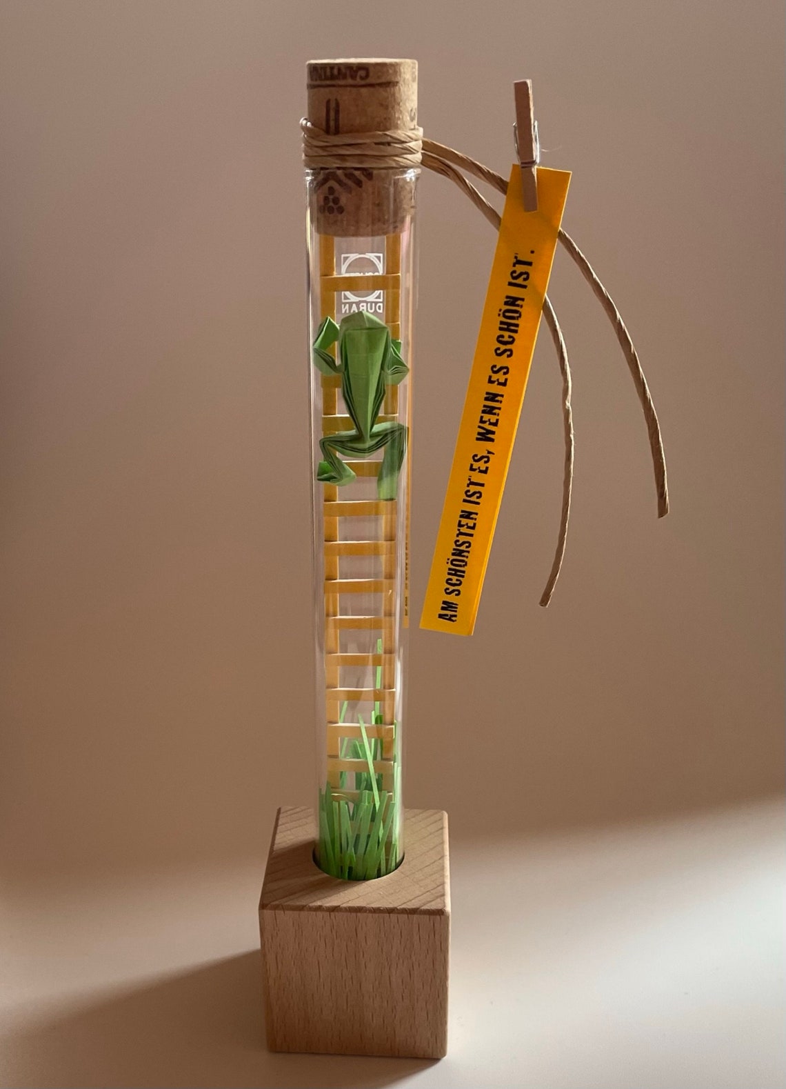 Weather Frog Origami Frog Ladder Test Tube Decoration Paper Gift - Etsy