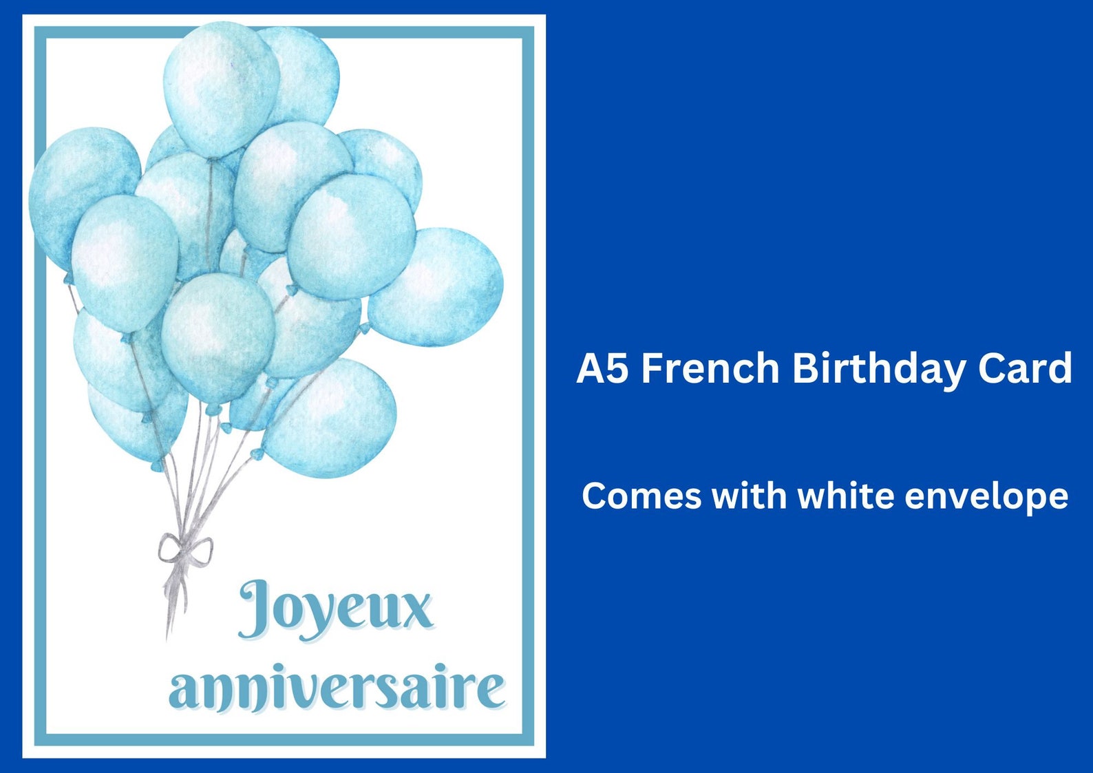 Joyeux Anniversaire French Language Birthday Card Say Happy Birthday in ...