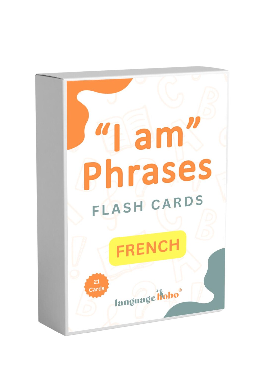 FRENCH "i Am" Phrases: 21 Flash Cards - Start Speaking French in ...