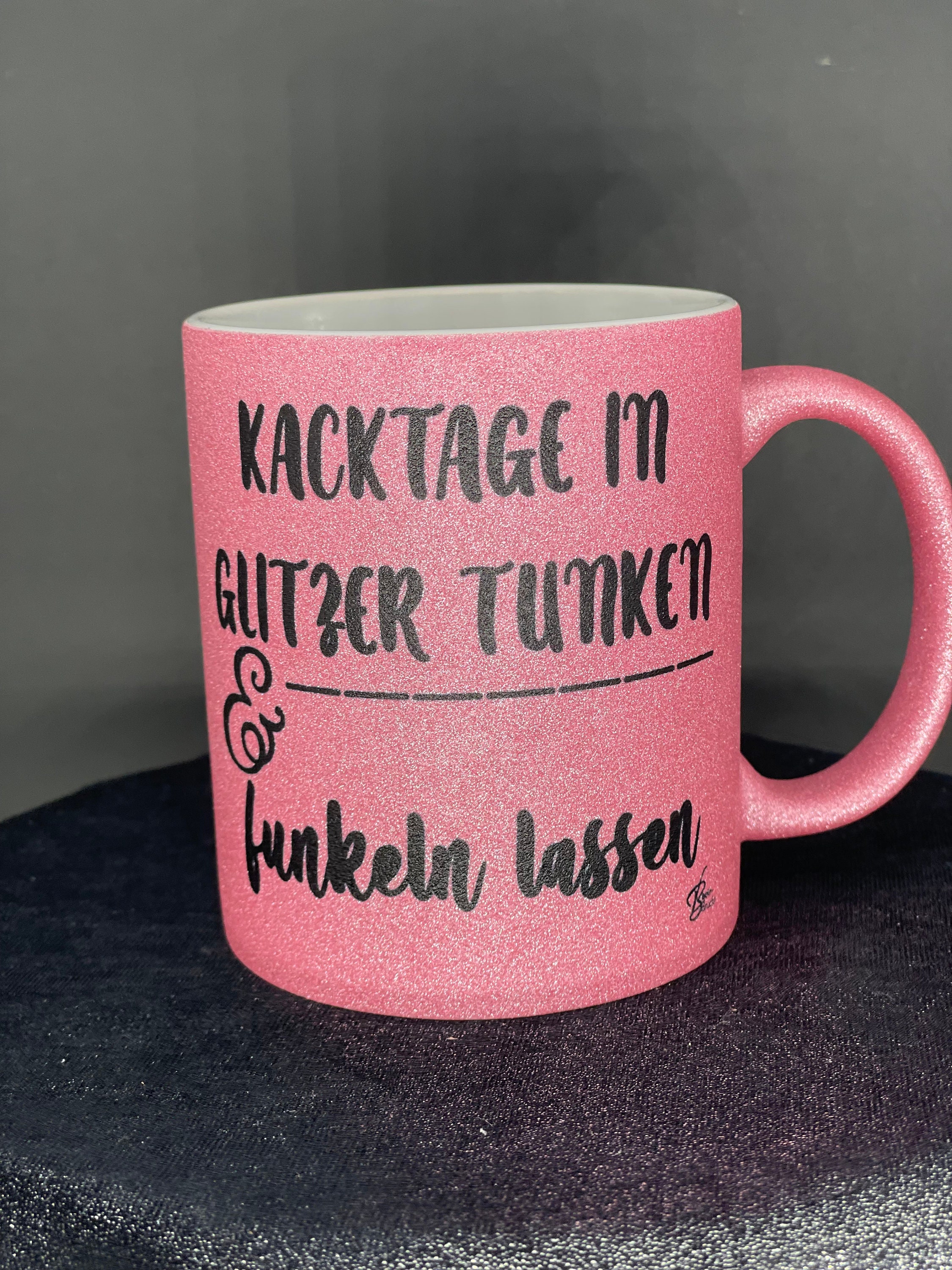 Motivational Cup Kacktage Dipped in Glitter and Let It Sparkle Coffee ...