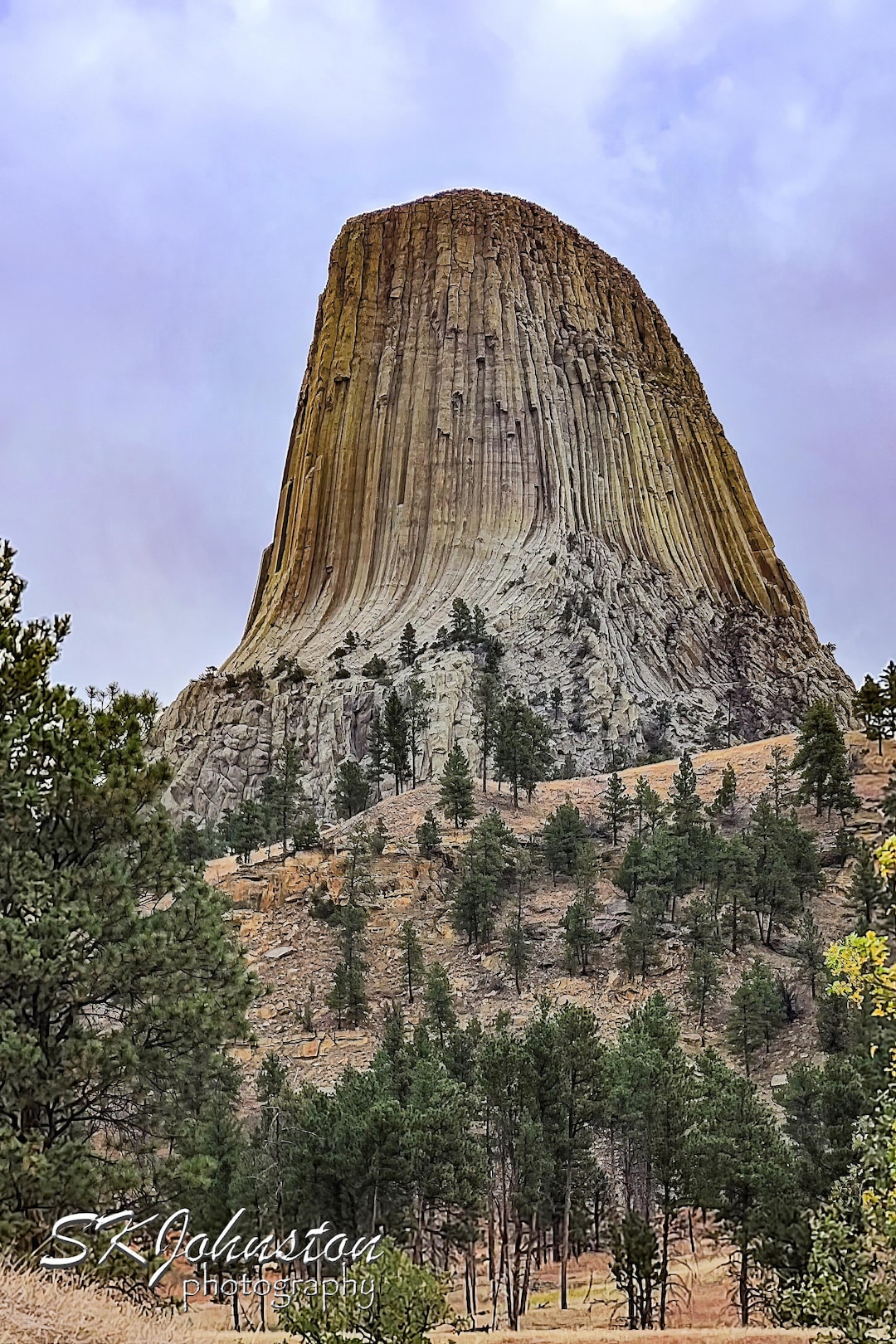 Devil's Tower: Matted Print on Metallic Paper - Etsy