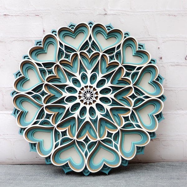 Heart Mandala - Etsy
