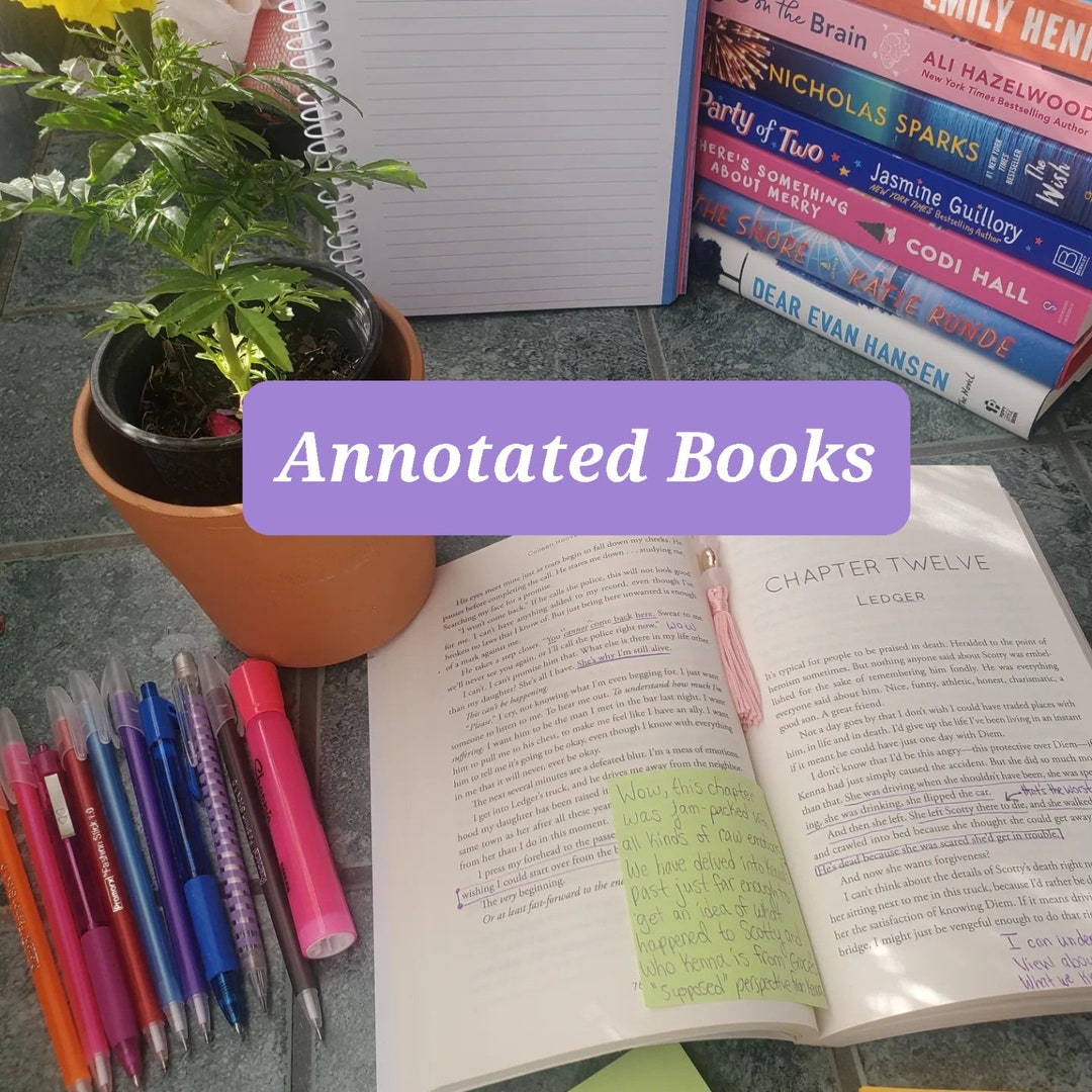 CUSTOM ANNOTATED BOOKS | Book Lovers | Bookish Gifts | Book Annotations ...