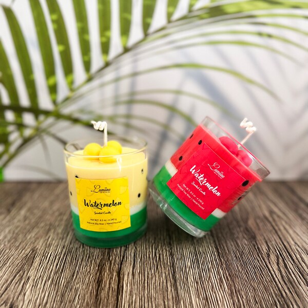 Watermelon Candle - Etsy