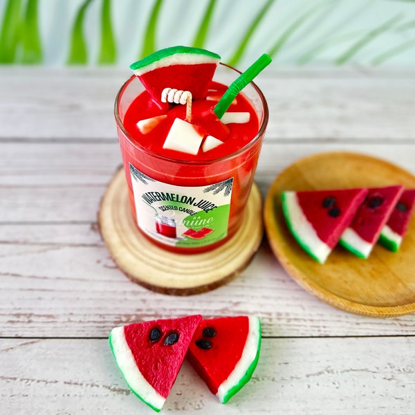 Watermelon Candle - Etsy