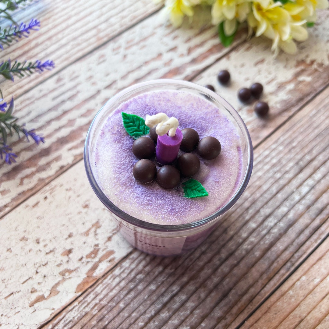 Bubble Milk Tea Candle Soy Wax Candle Handmade Gift for Her Taro Bubble ...