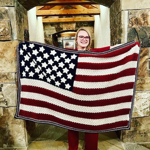Flag Afghan Crochet Pattern The Mourning Flag Sent To The Police