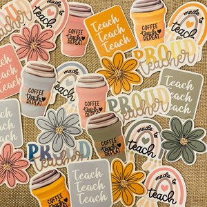 Bundle Stickers | Teacher Sticker Set | Pack of 5 Teacher Stickers ...