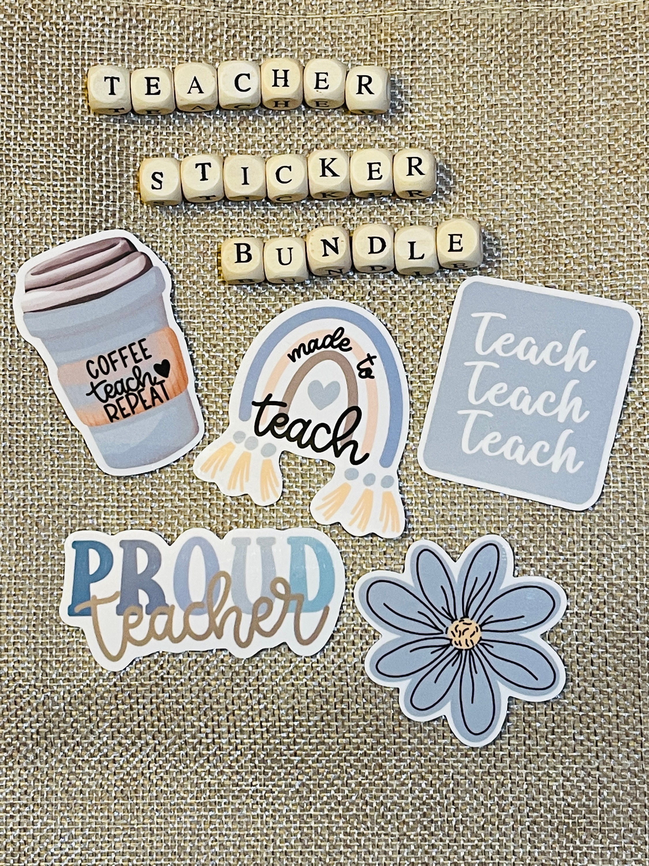 Bundle Stickers Teacher Sticker Set Pack of 5 Teacher Stickers ...