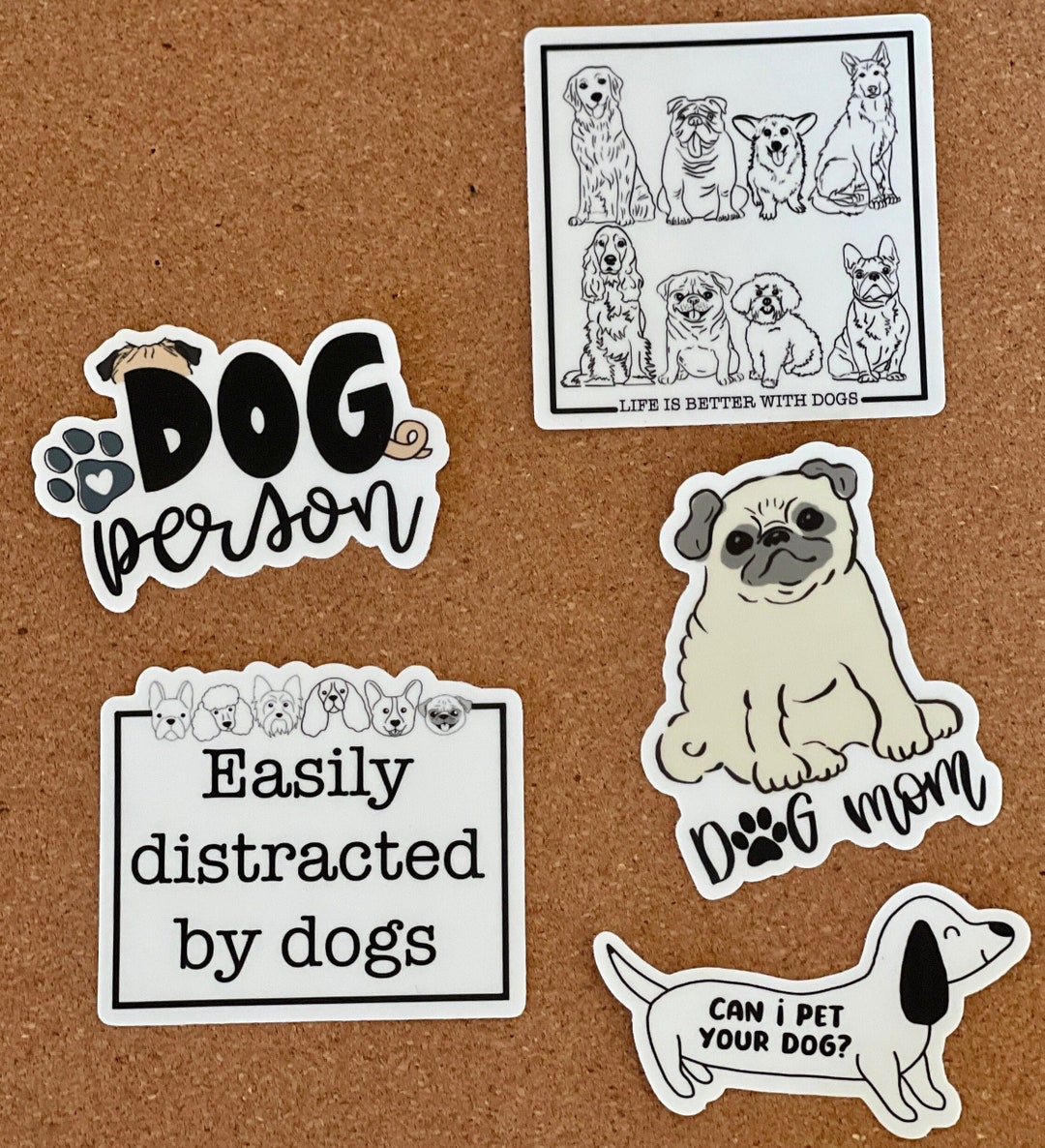 Dog Stickers, Pet Stickers, Waterproof Dog Stickers, Furry Friends, Dog ...