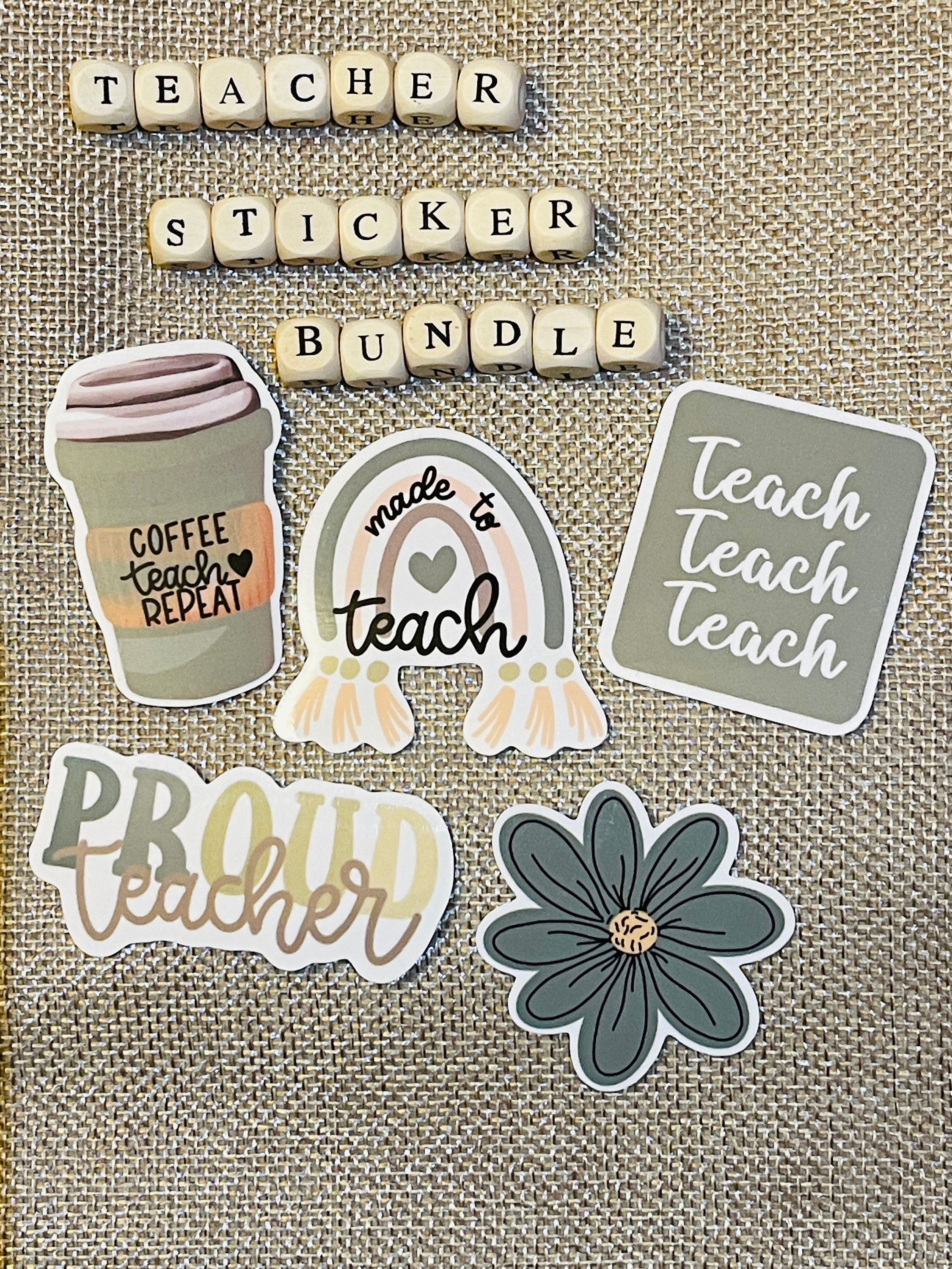 Bundle Stickers Teacher Sticker Set Pack of 5 Teacher Stickers ...