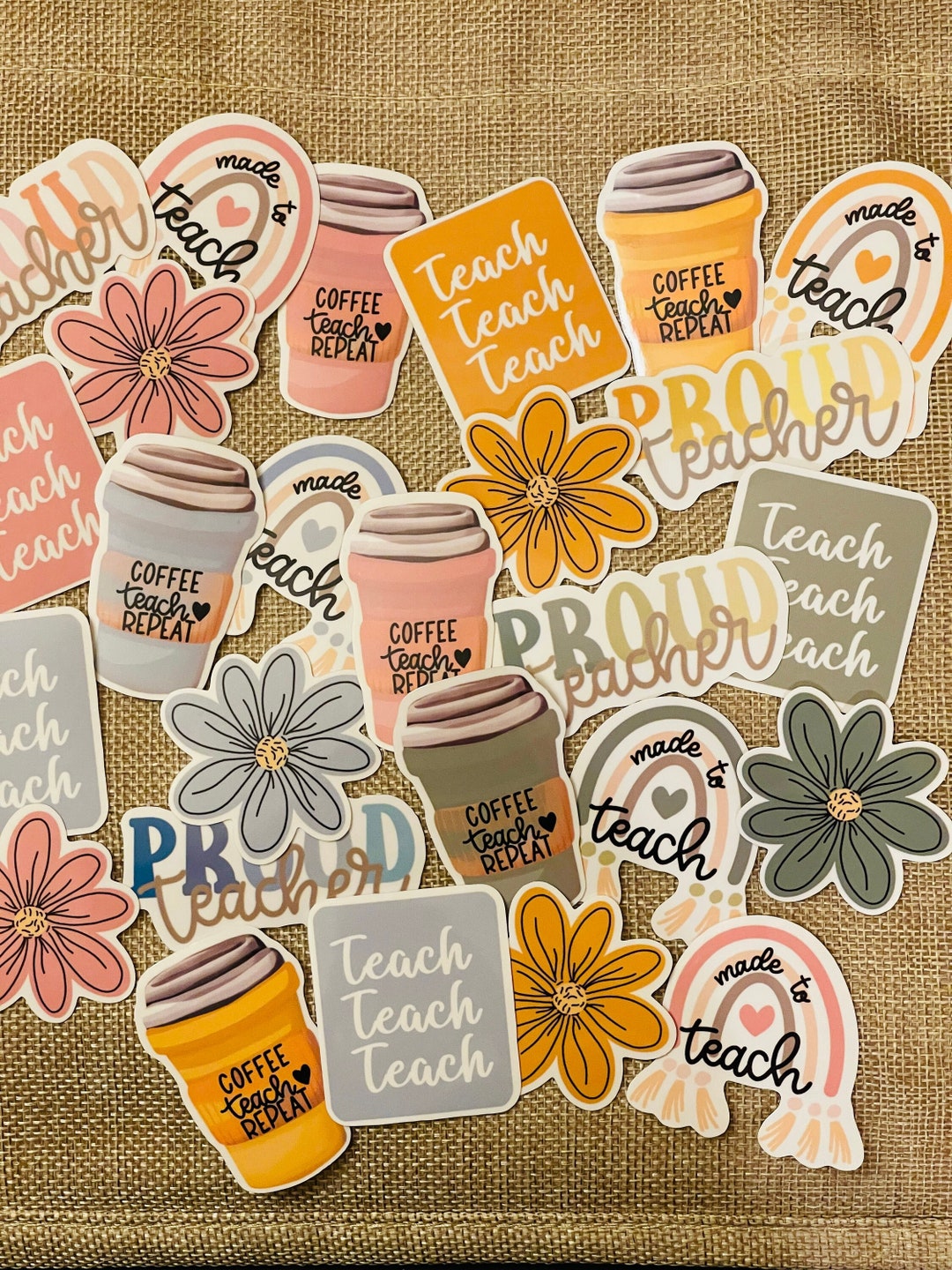 Bundle Stickers | Teacher Sticker Set | Pack of 5 Teacher Stickers ...