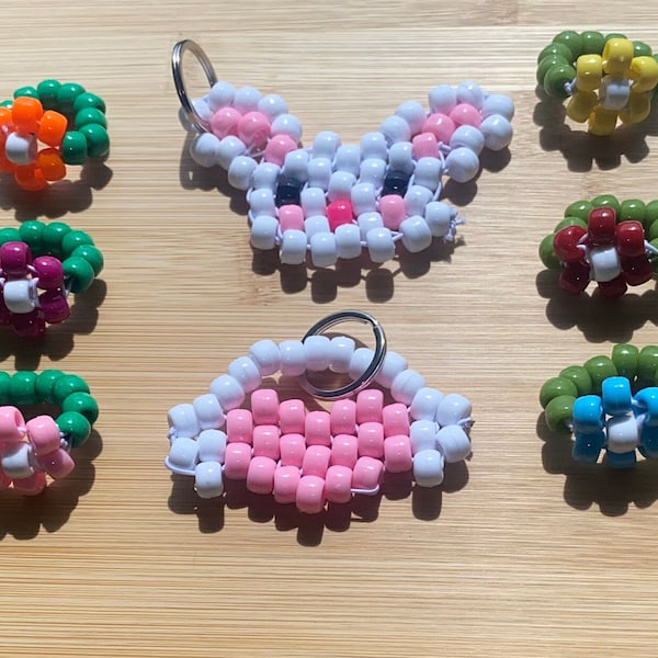 Pony Bead Keychain - Etsy