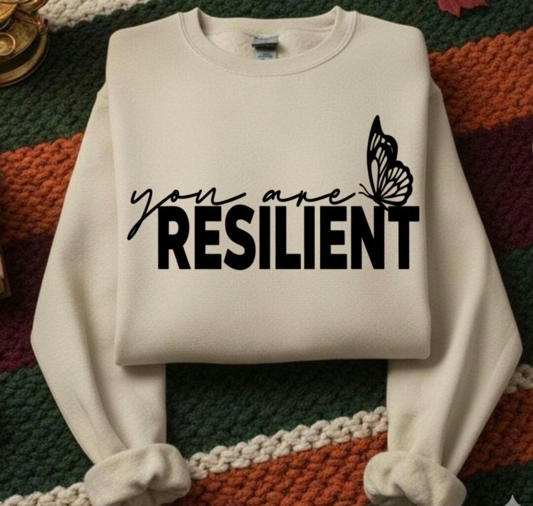 You Are Resilient Shirt, Aesthetic Butterfly Mental Health Tee ...