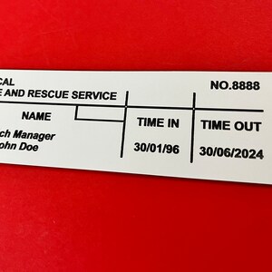 Firefighter Personalised BA Tally - Etsy UK