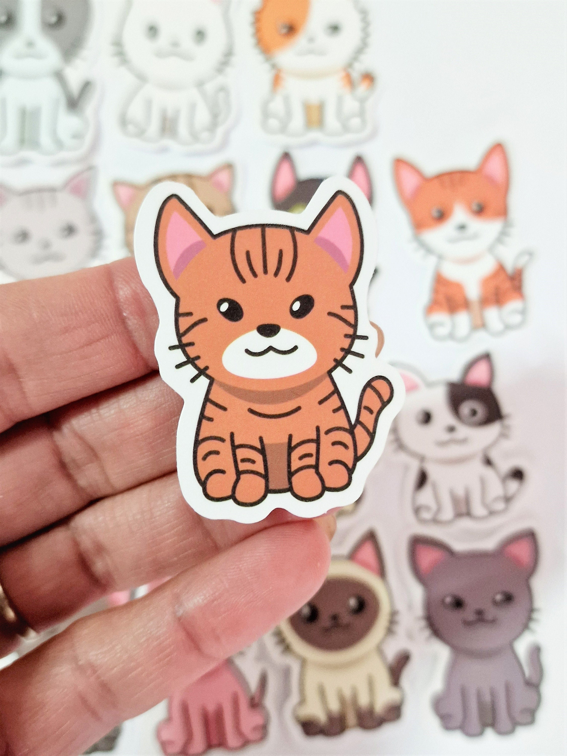 15 Different Cartoon Cat Breeds Stickers / Vinyl Stickers - Etsy