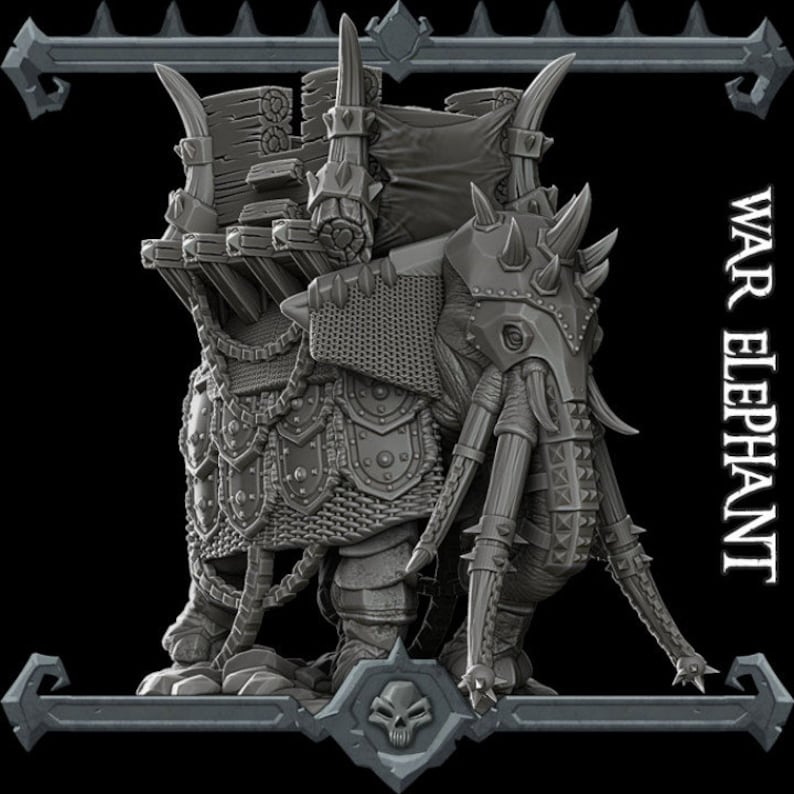 Deluxe War Elephant Fantasy Miniatures 28mm 32mm War - Etsy