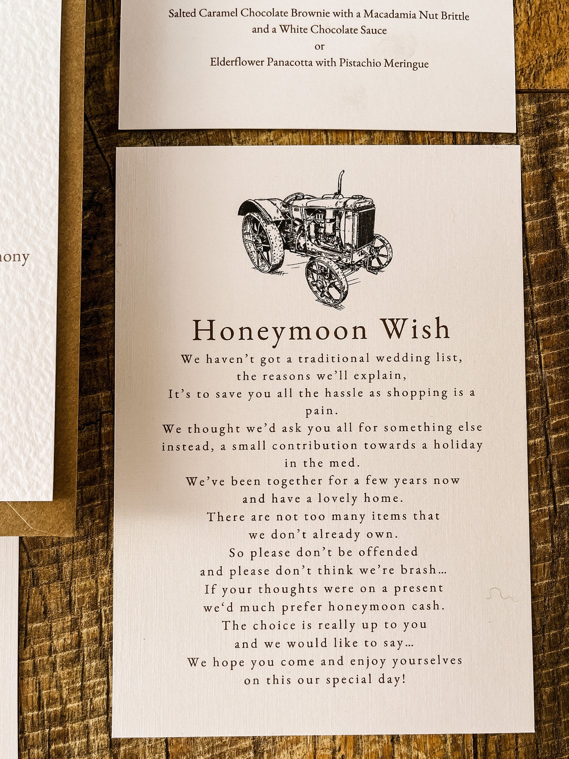 SAMPLE ONLY* Vintage Tractor Wedding Stationery, Invitation, Save the ...