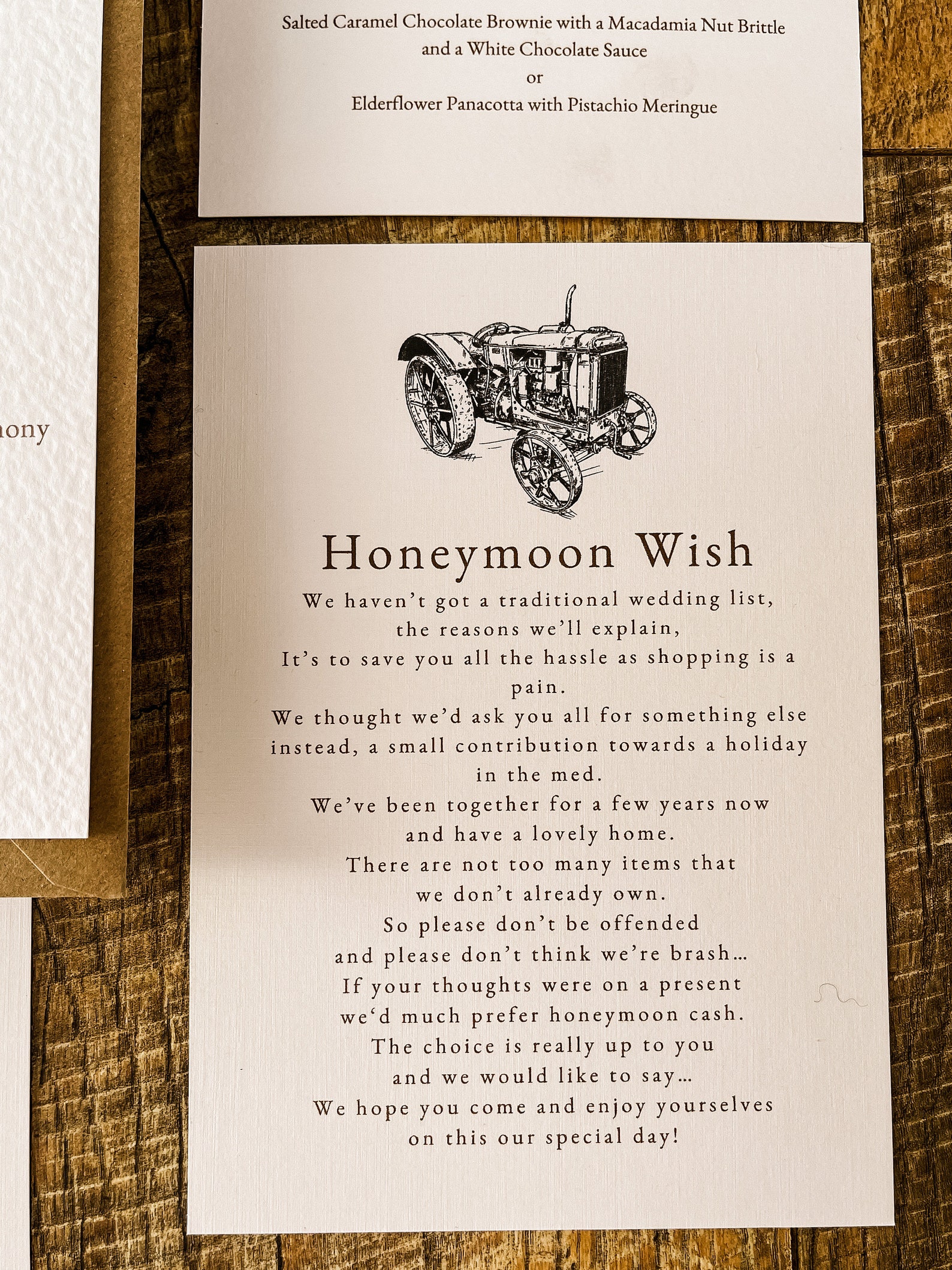 SAMPLE ONLY* Vintage Tractor Wedding Stationery, Invitation, Save the ...