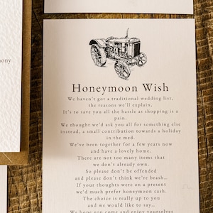 SAMPLE ONLY* Vintage Tractor Wedding Stationery, Invitation, Save the ...