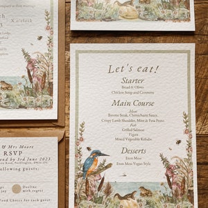 SAMPLE ONLY* Whimsical Wetland Wedding Stationery, Invitation, Save the ...