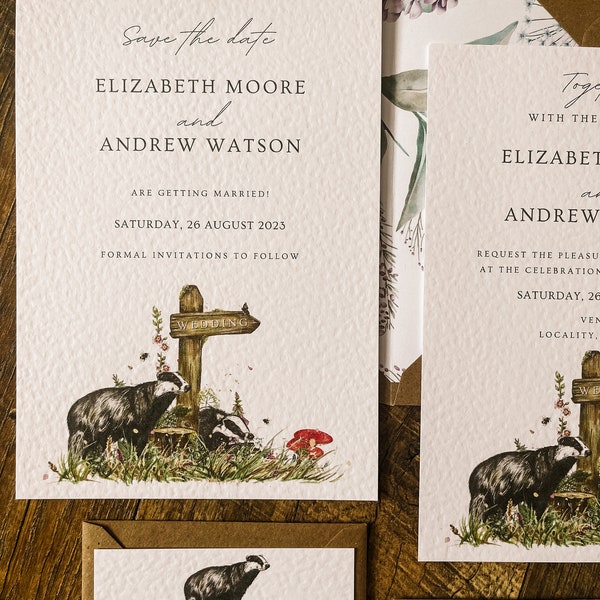 Rustic Wedding Invitations - Etsy UK