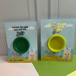Easter Bunny Play Doh, Printed Easter Bunny Play Doh Holder ...