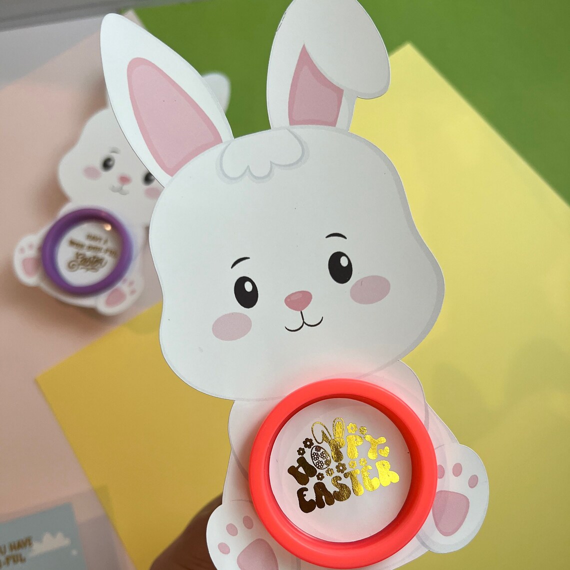 Easter Bunny Play Doh, Printed Easter Bunny Ears Play Doh Holder, Play ...