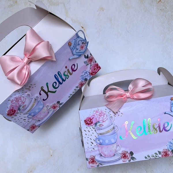 Tea Party Favor Box - Etsy