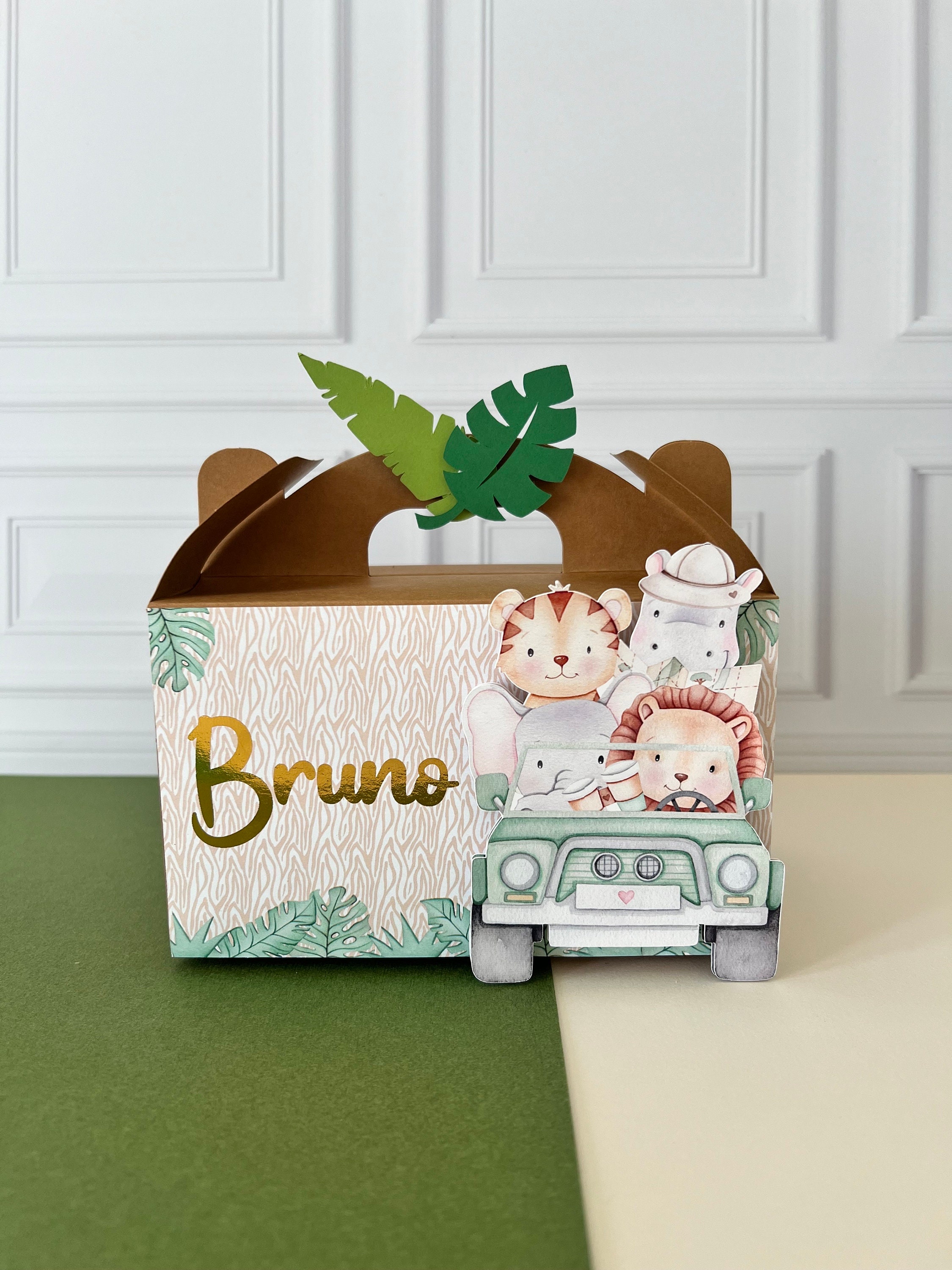 Safari Gable Box, Wild Safari Gift Box, Safari Box for Candy, Jungle ...