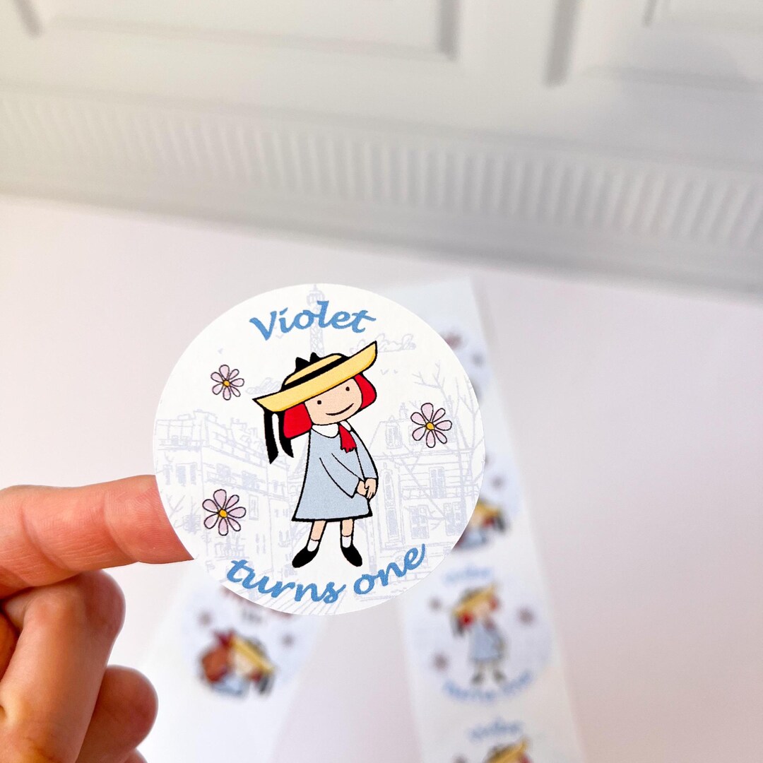 Madeline Birthday Favor Tags, Madeline Stickers, Paris Party Favors ...