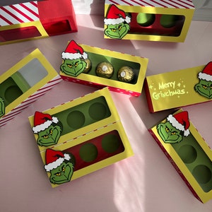 Grinch Chocolate Box, Chocolate Gift, Christmas Gift Idea, Grinch Box ...