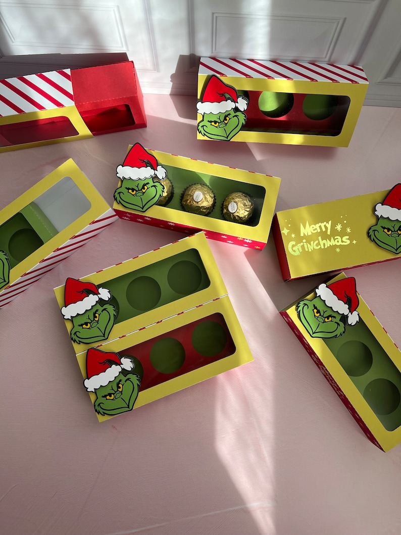 Grinch Chocolate Box, Chocolate Gift, Christmas Gift Idea, Grinch Box ...