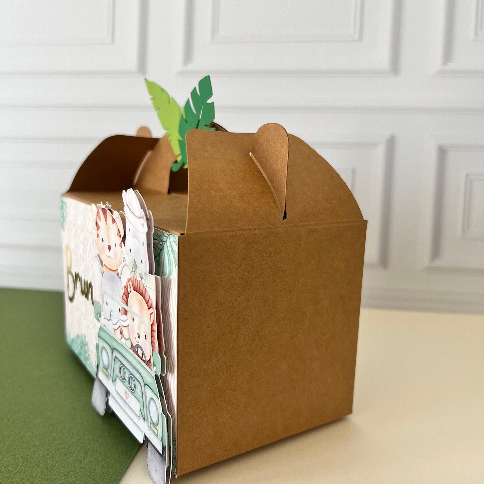 Safari Gable Box, Wild Safari Gift Box, Safari Box for Candy, Jungle ...