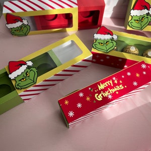 Grinch Chocolate Box, Chocolate Gift, Christmas Gift Idea, Grinch Box ...
