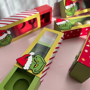 Grinch Chocolate Box, Chocolate Gift, Christmas Gift Idea, Grinch Box ...