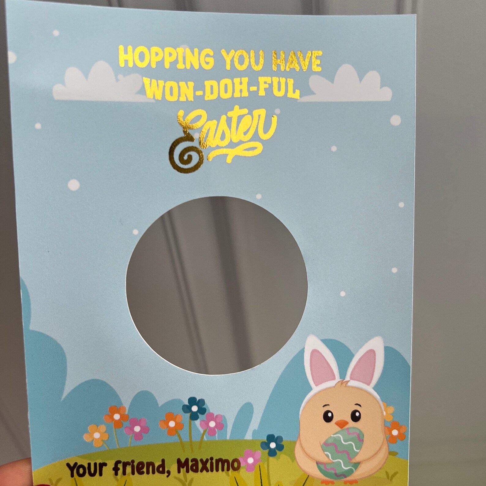 Easter Bunny Play Doh, Printed Easter Bunny Play Doh Holder ...